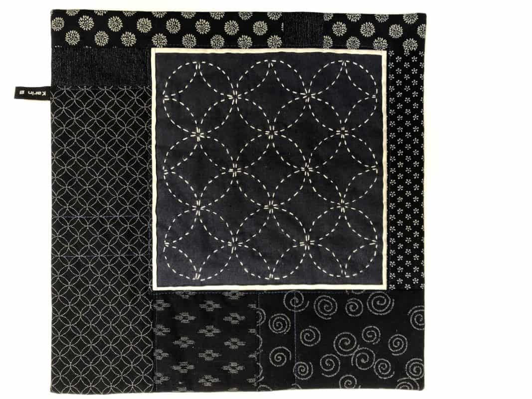 Sashiko broderi kurveserviet - sykit | Thy Patchwork