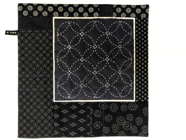 Sashiko broderi kurveserviet - sykit | Thy Patchwork