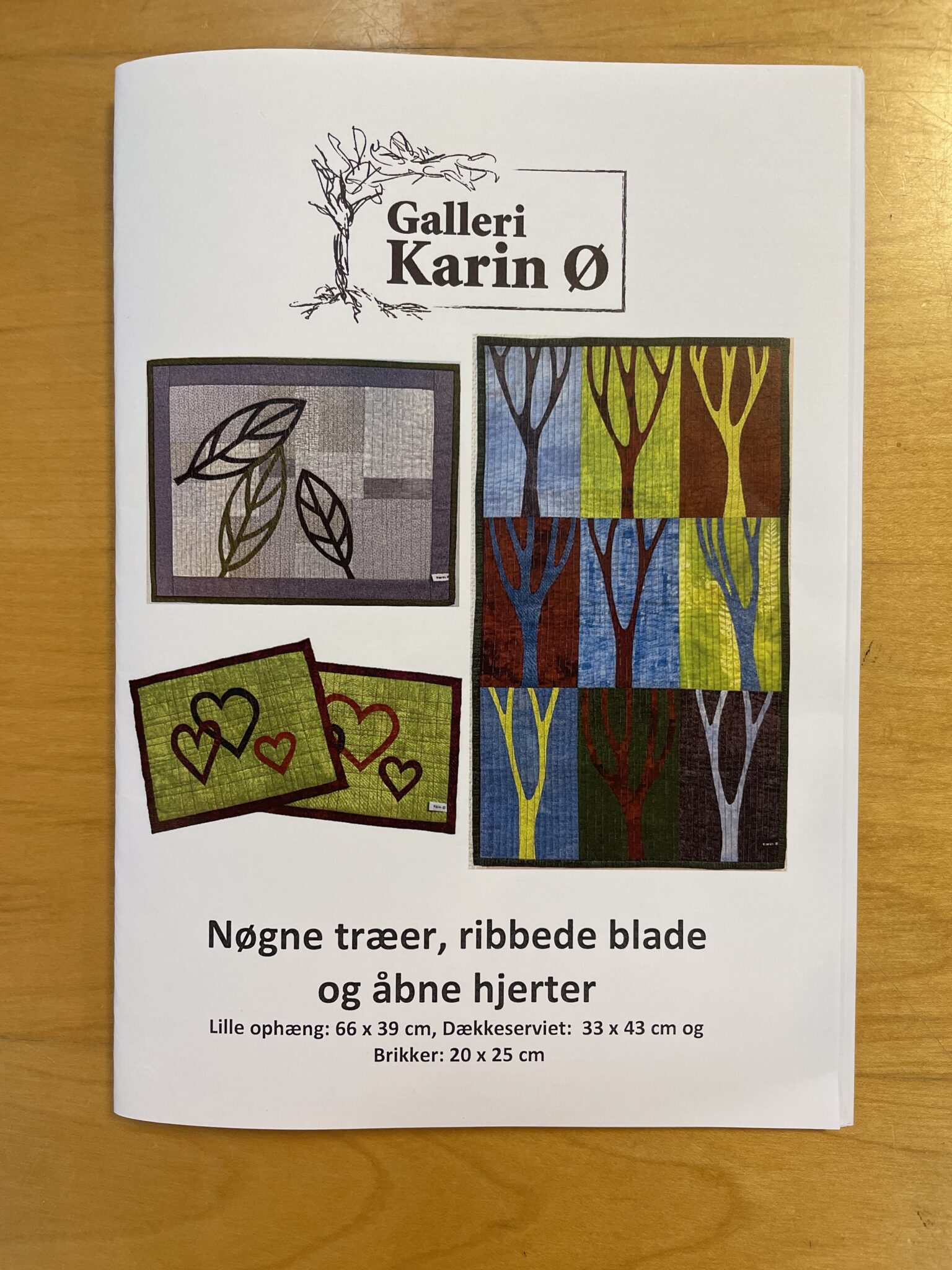 Nøgne træer, ribbede blade og åbne hjerter - mønster| Thy Patchwork