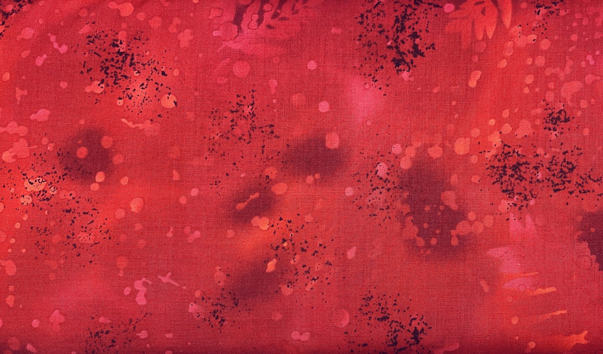 Rød i rød Fossill fern| Thy Patchwork